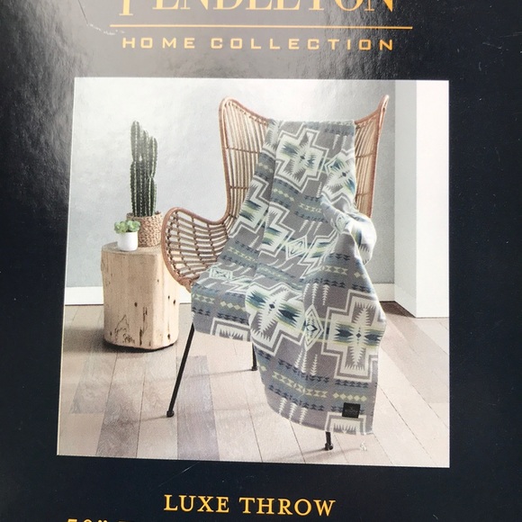 Pendleton | Bedding | Pendleton Throw Harding Luxe Grey Multi Nwt | Poshmark